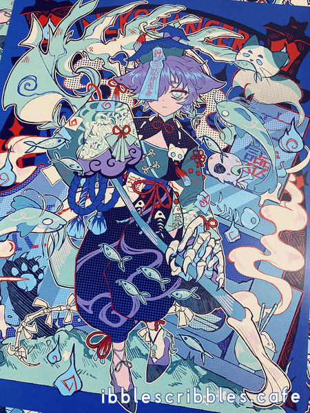 Nekomancer Print – Ibble's Scribbles